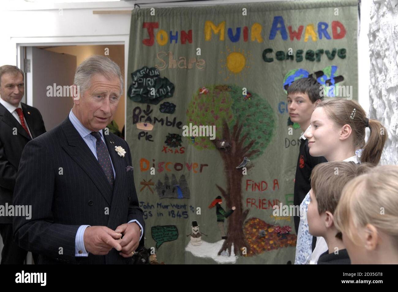 The Duke of Rothesay, also known as the Prince of Wales, meets pupils ...