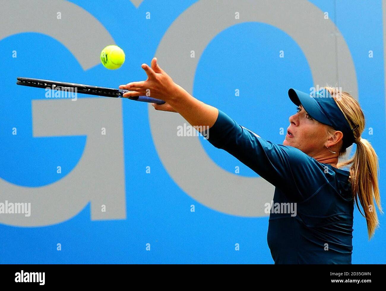Russia's Maria Sharapova in action against USA's Alexa Glatch during ...