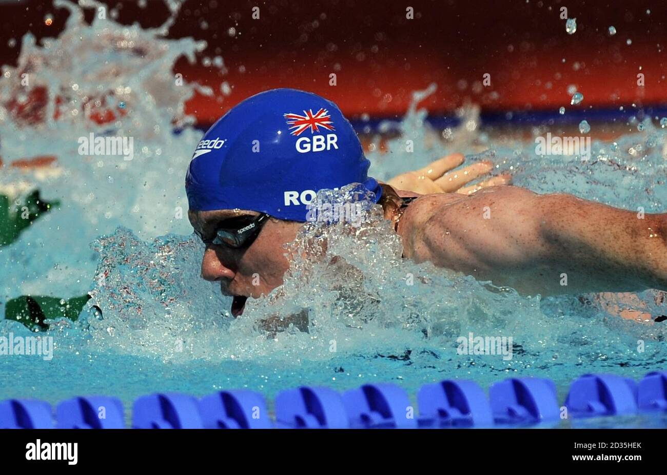 British swimmer Michael Rock during the Men's 100m Butterfly heat ...