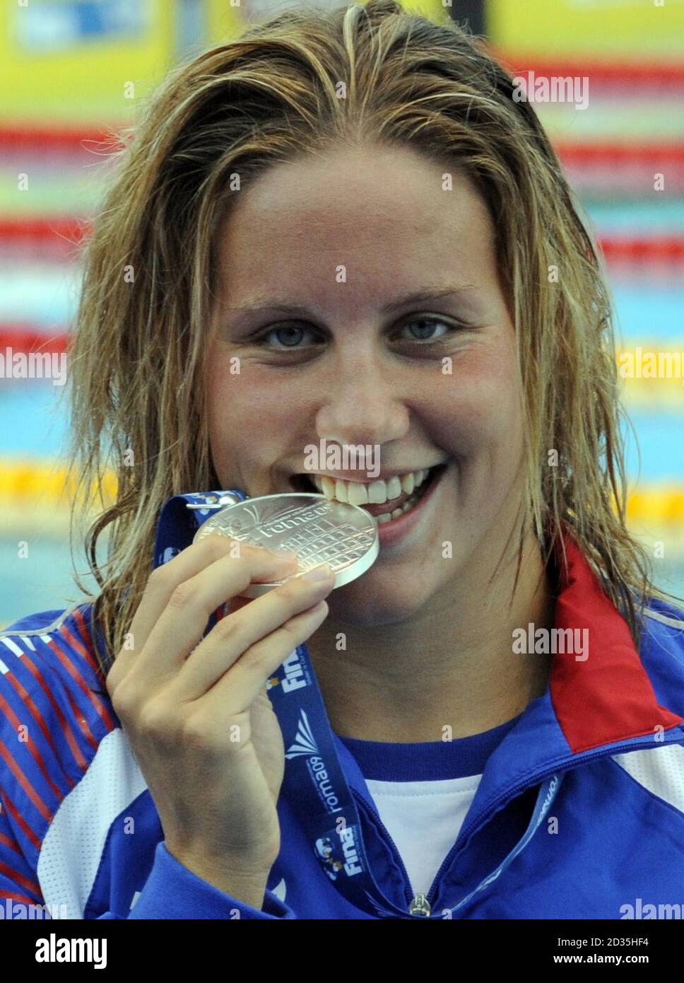 Great Britain's Joanne Jackson with her silver medal during the FINA ...
