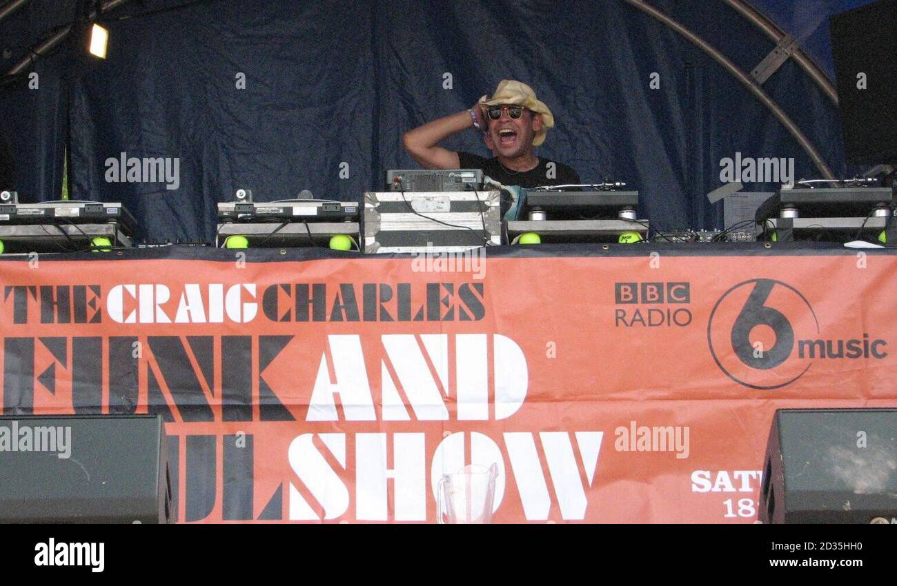 Coronation Street actor Craig Charles performing a DJ set at the Big ...