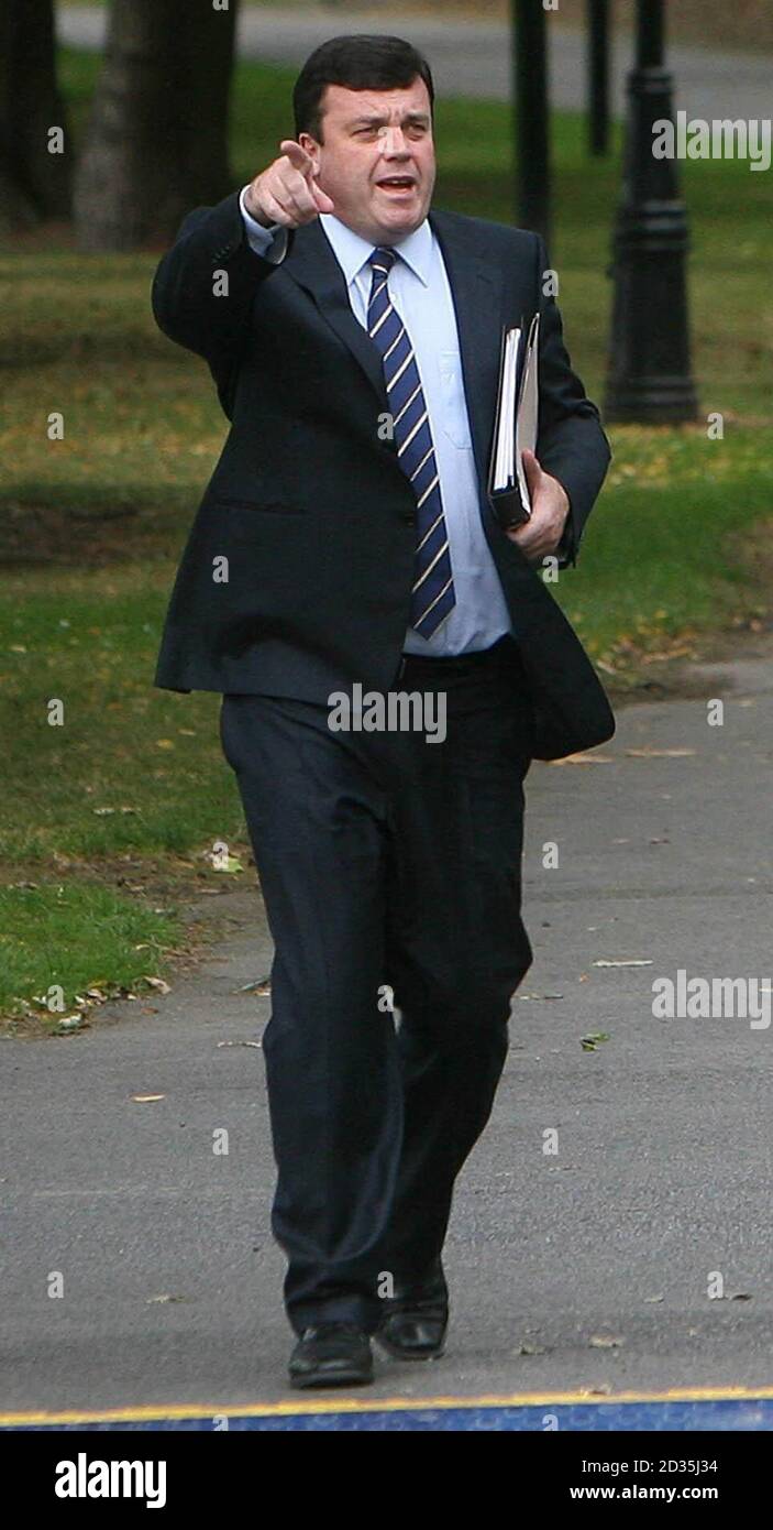 Finance Minister Brian Lenihan arrives for the Global Irish Economic ...