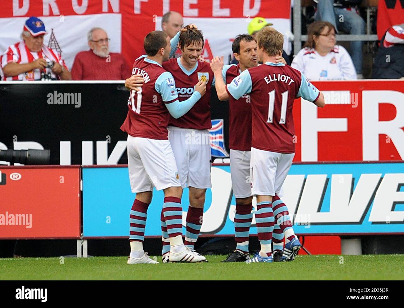 Burnleys graham alexander celebrates scoring hi-res stock photography ...