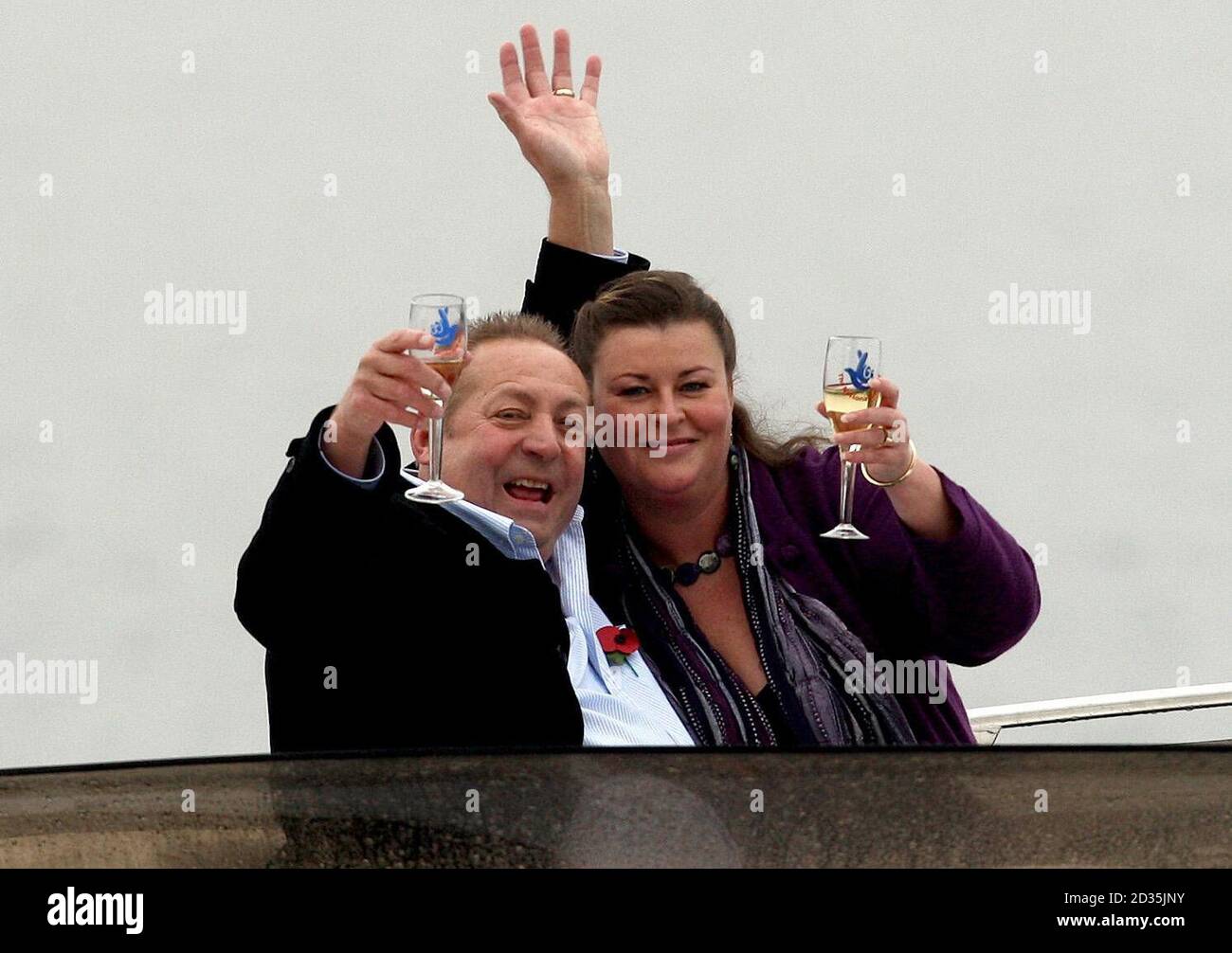 Euro Lottery winners Les Scadding and his wife Samantha get used to the ...