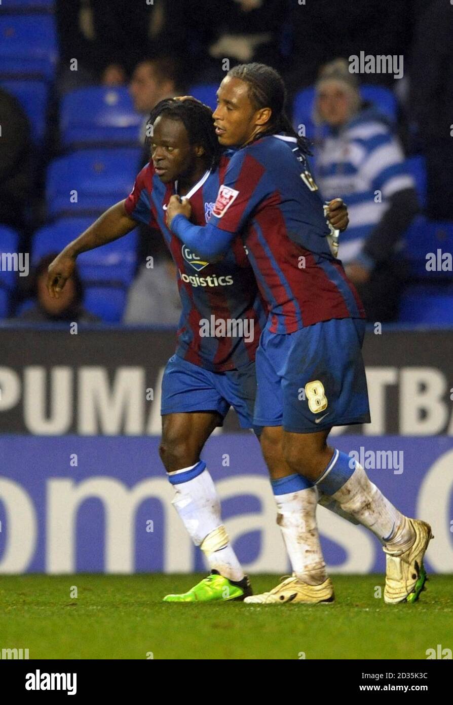 Crystal Palace's Victor Moses celebrates scoring the fourth goal during ...