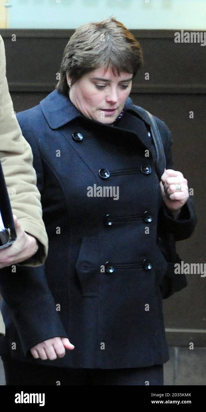 Kathy Slade leaves Bristol Crown Court where she gave evidence in the ...