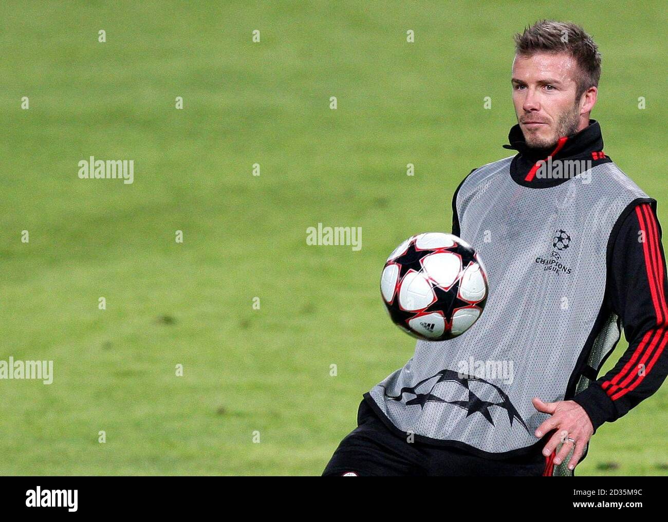David Beckham during a Training Session at Old Trafford, Manchester ...