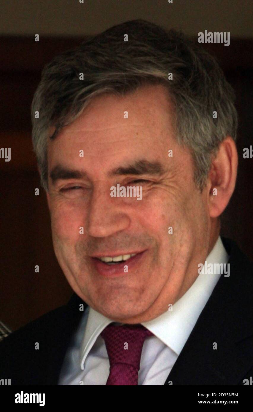Gordon brown smiling portrait hi-res stock photography and images - Alamy