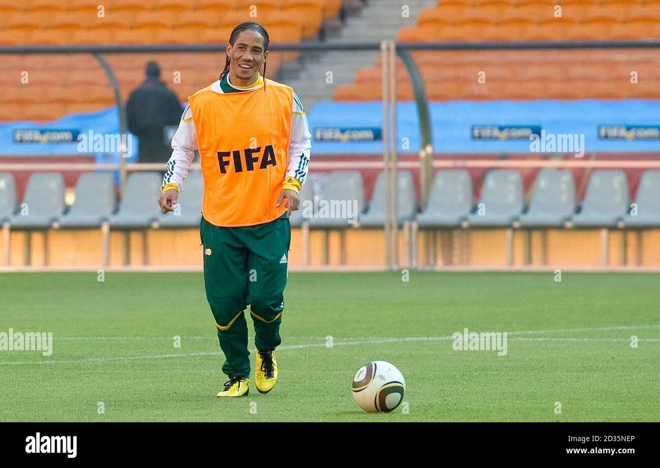 South Africa's Steven Pienaar during a training session at the Soccer ...