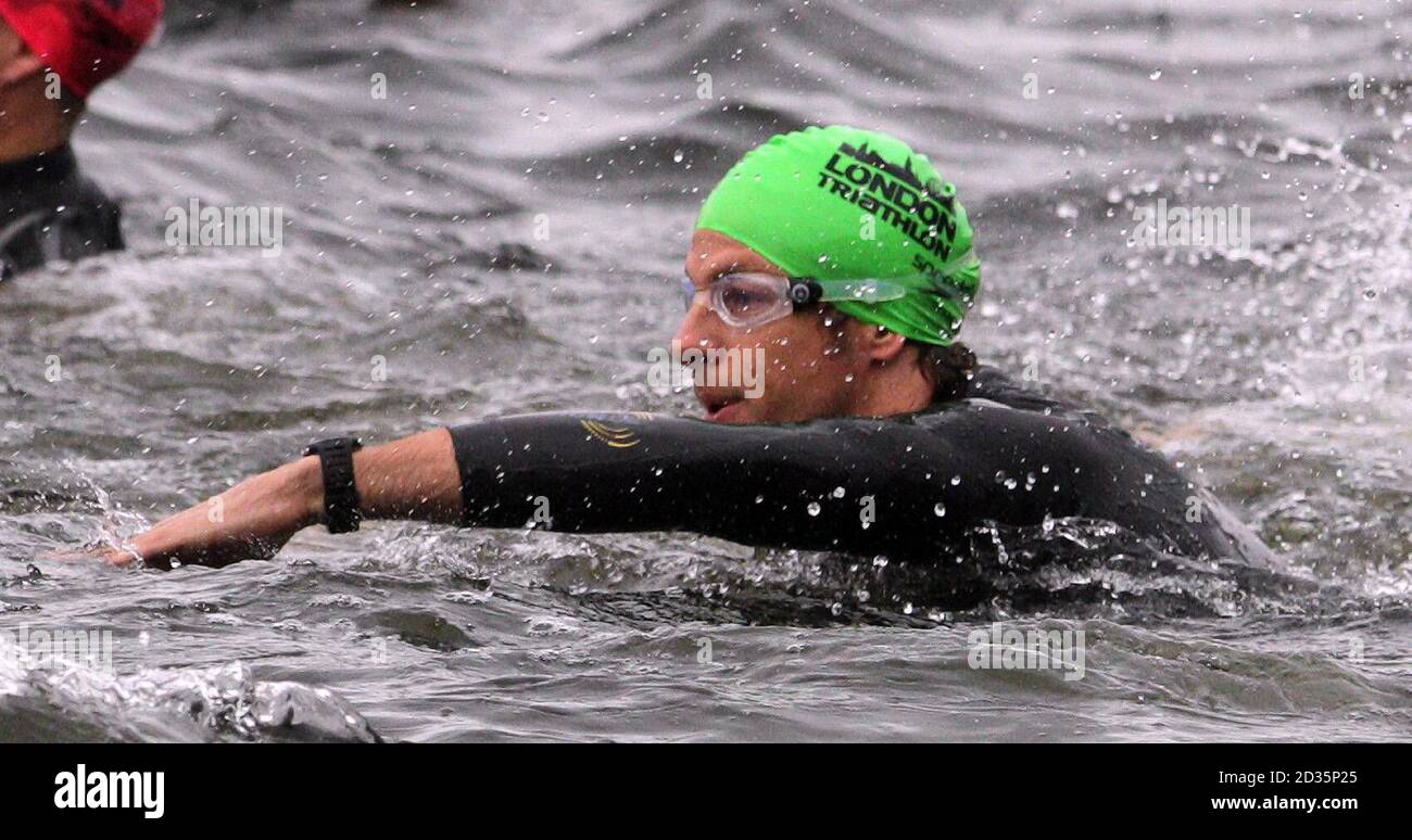 Formula 1 racing driver Jenson Button competes in the Challenger World ...