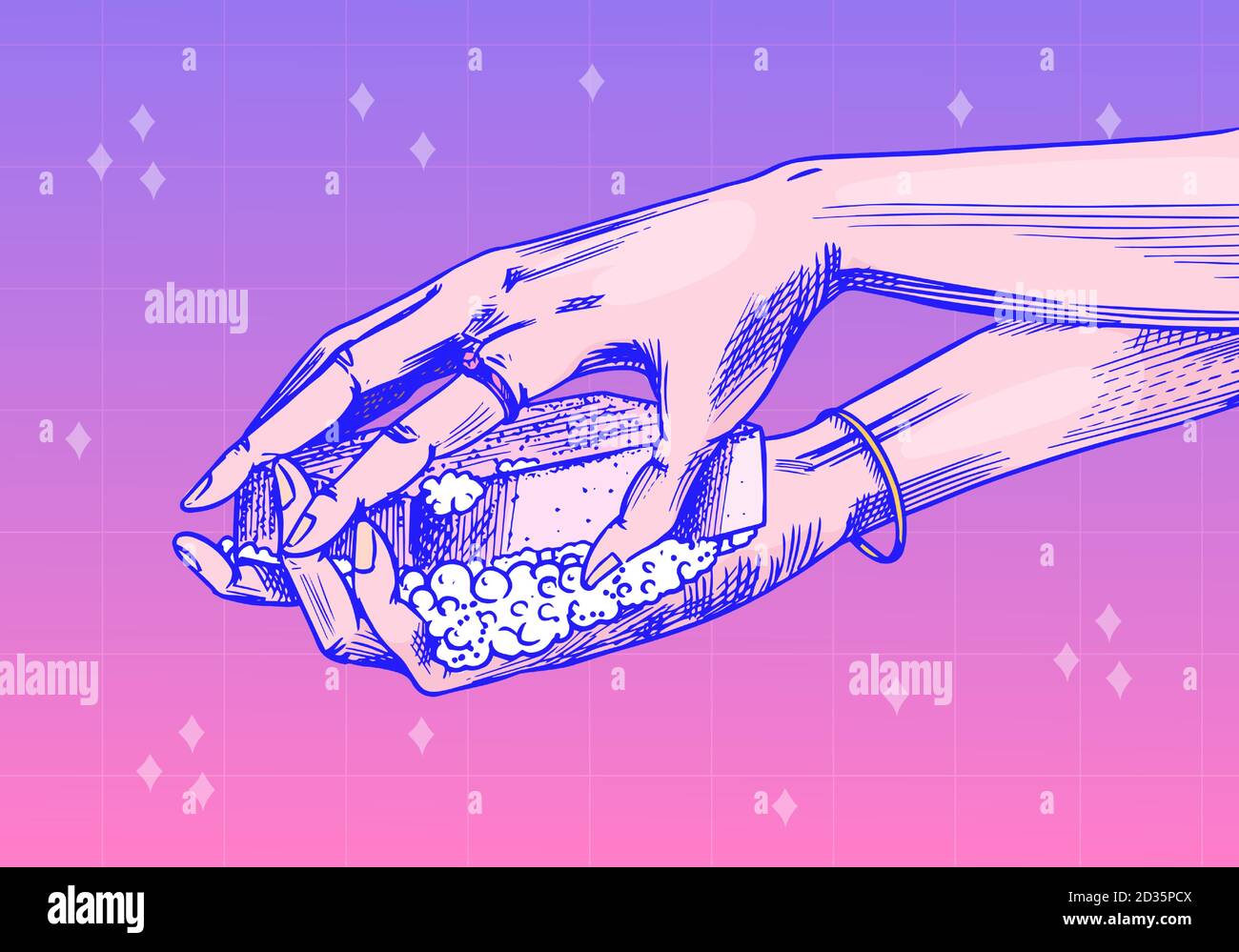 Draw a bath Stock Vector Images - Alamy