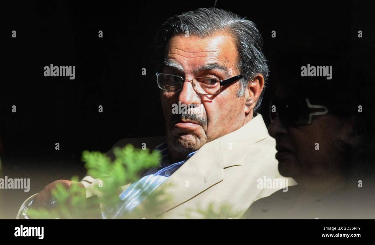 Pakistan team manager Yawar Saeed is seen in the reception of the Royal ...