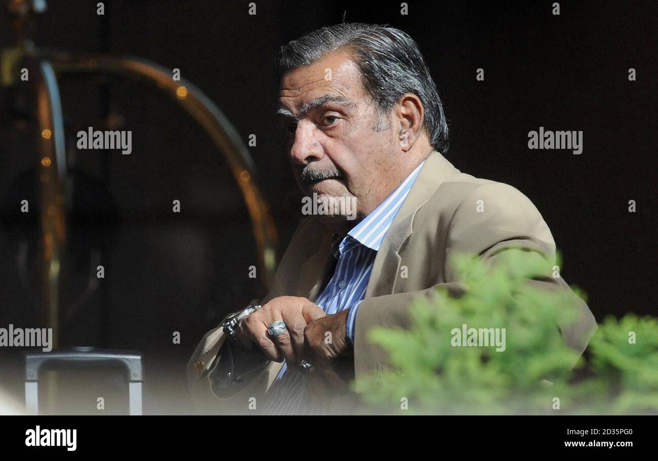 Pakistan team manager Yawar Saeed is seen in the reception of the Royal ...