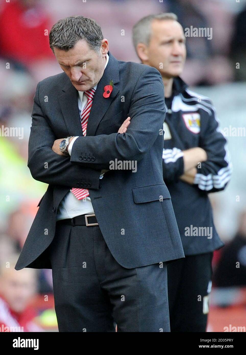 Middlesbrough's new manager Tony Mowbray during the npower Championship ...