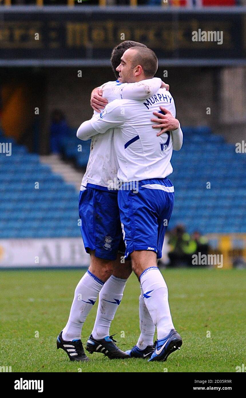 Birmingham citys david murphy right celebrates scoring his sides goal ...