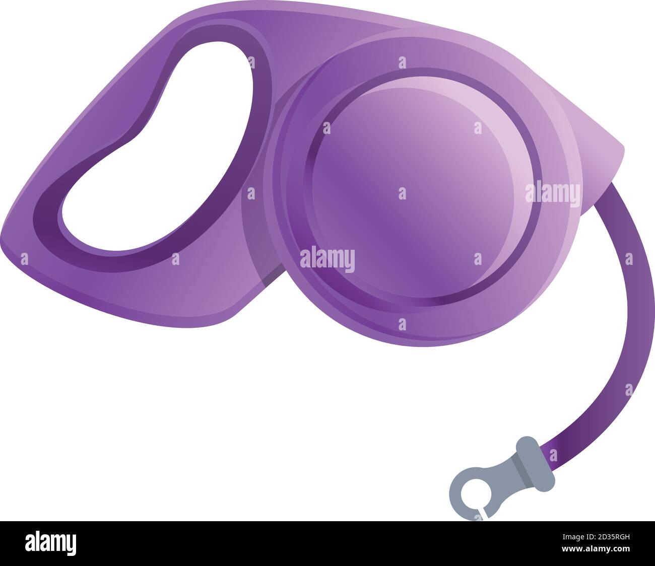 Retractable pet leash icon. Cartoon of retractable pet leash vector ...