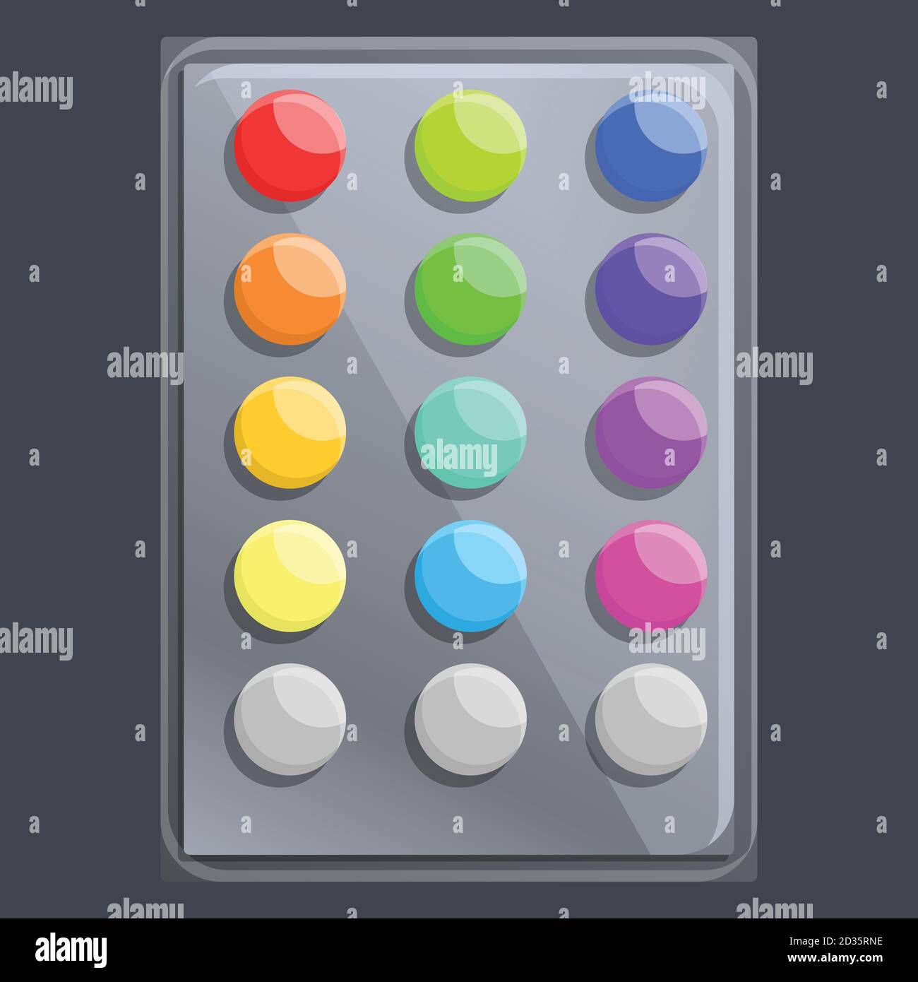 Colorful led strip lights icon. Cartoon of colorful led strip lights ...