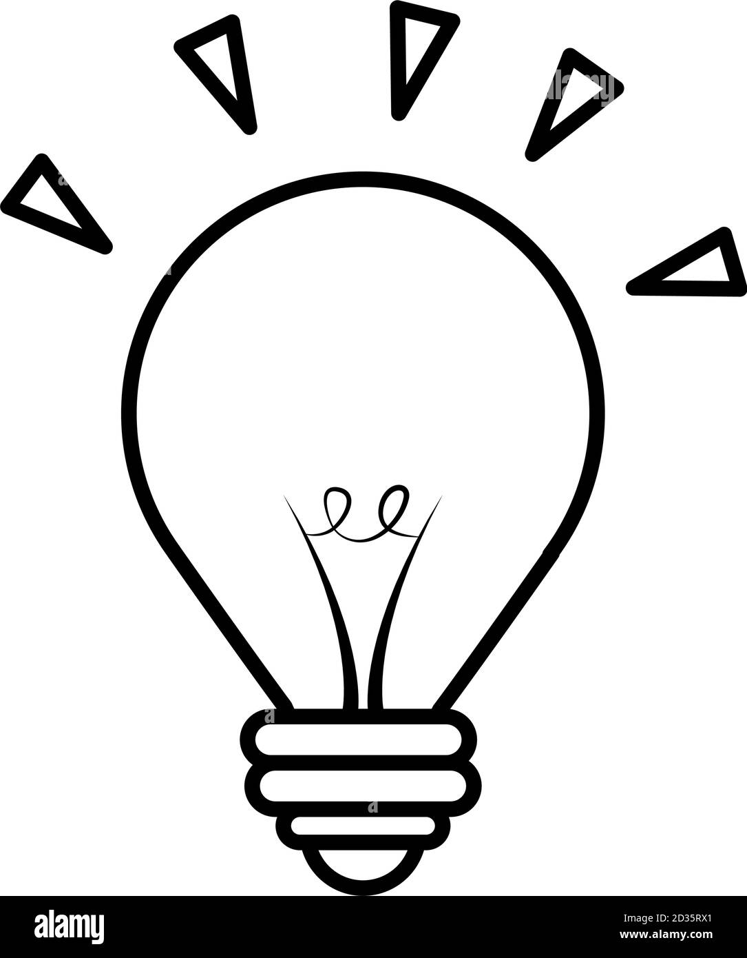 Idea Light Bulb Over Head Clip Art