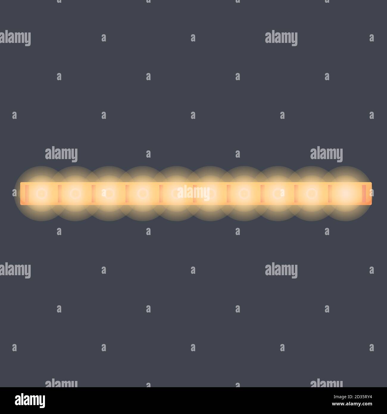 Led strip lights icon. Cartoon of led strip lights vector icon for web ...