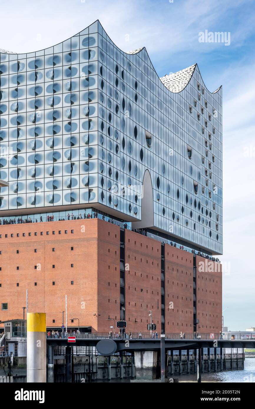 The Elbphilharmonie is a concert hall in the HafenCity quarter of ...