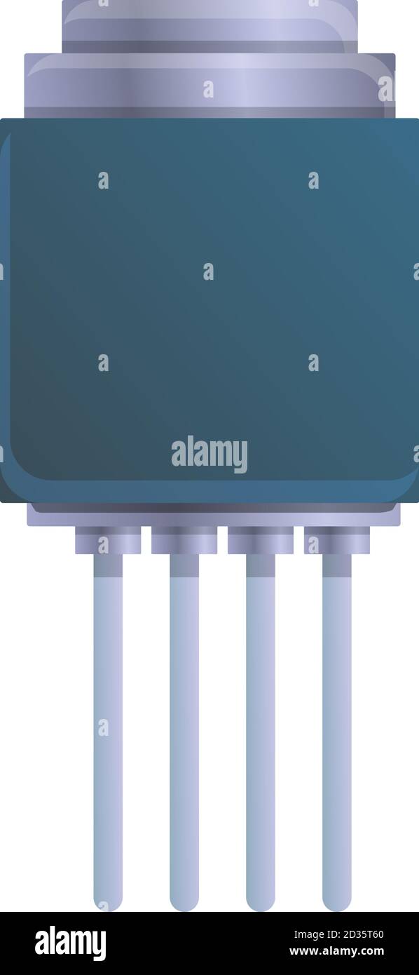 Transistor capacitor icon. Cartoon of transistor capacitor vector icon ...