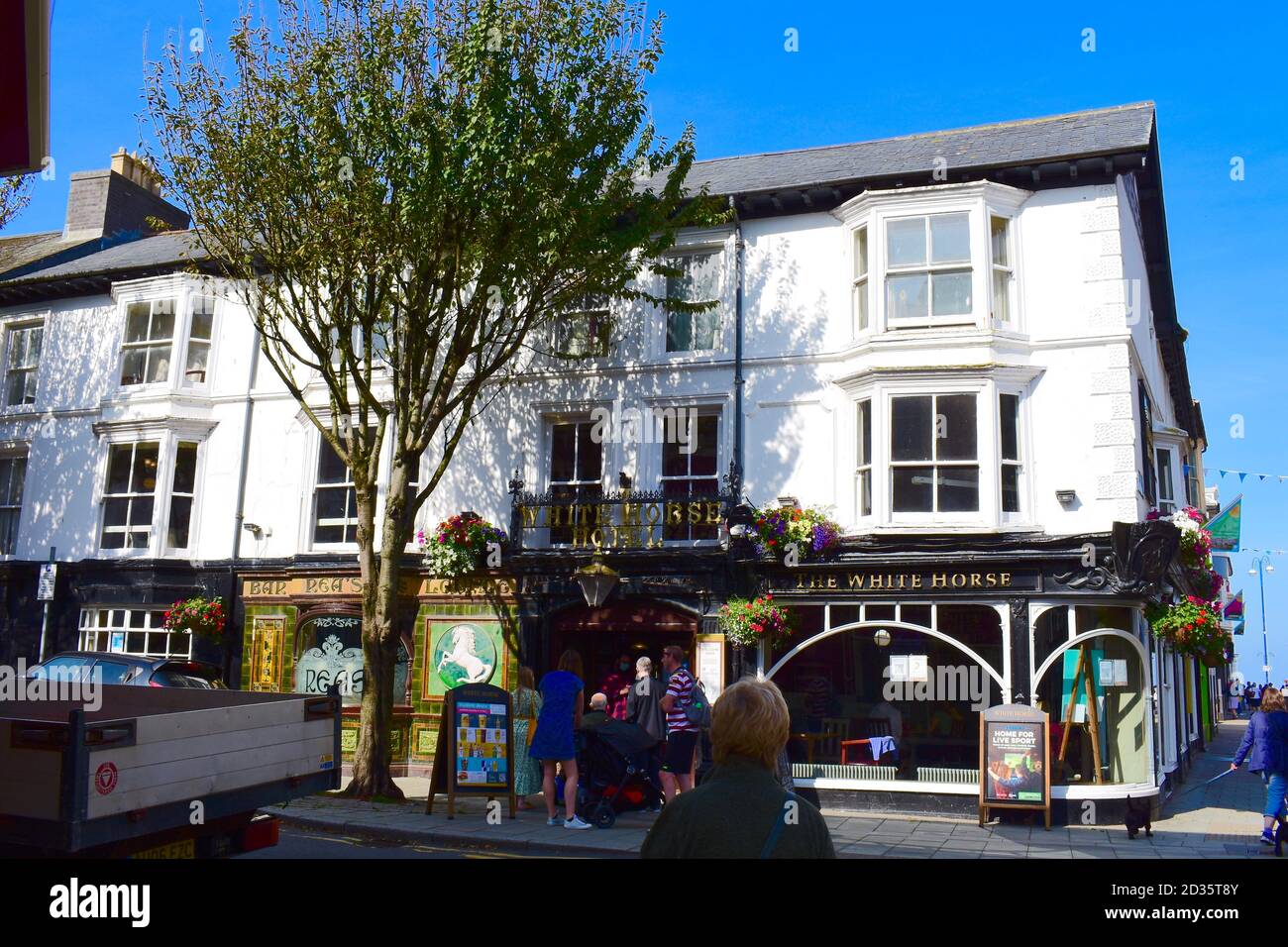 Shops buildings aberystwyth town centre hi-res stock photography and ...