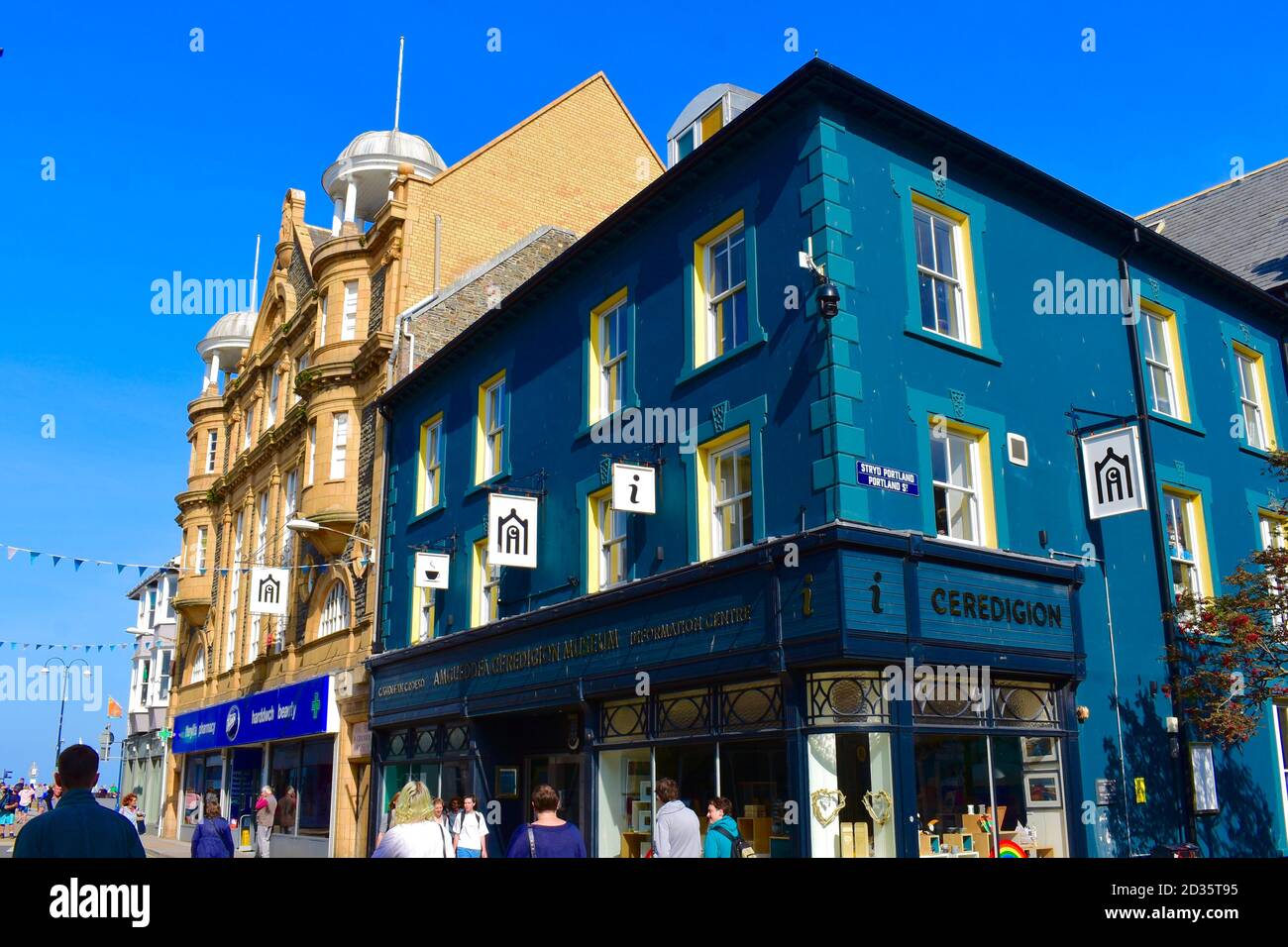 Historic old buildings in town centre.The corner property is the ...