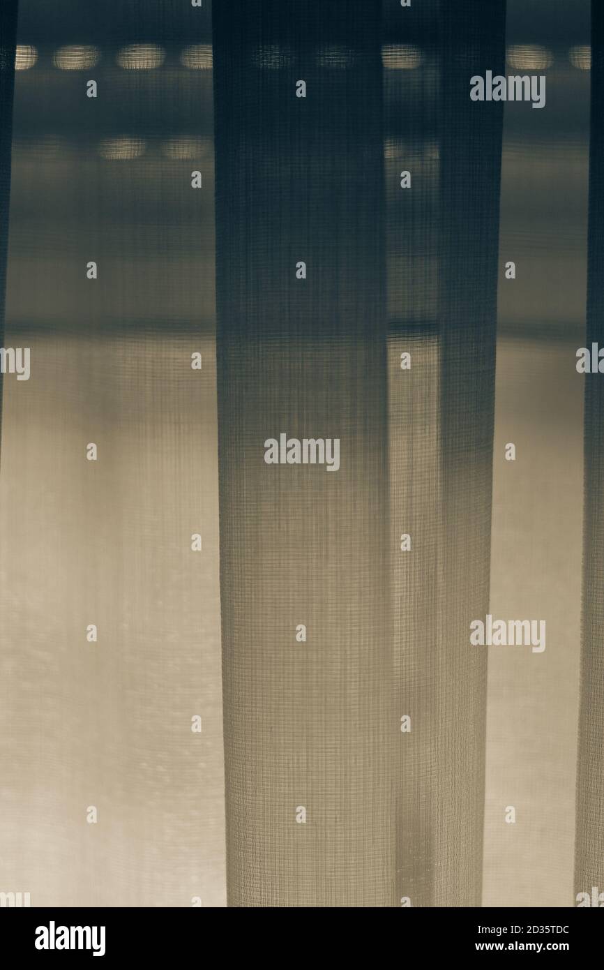 Pale shadows behind the curtain Stock Photo - Alamy