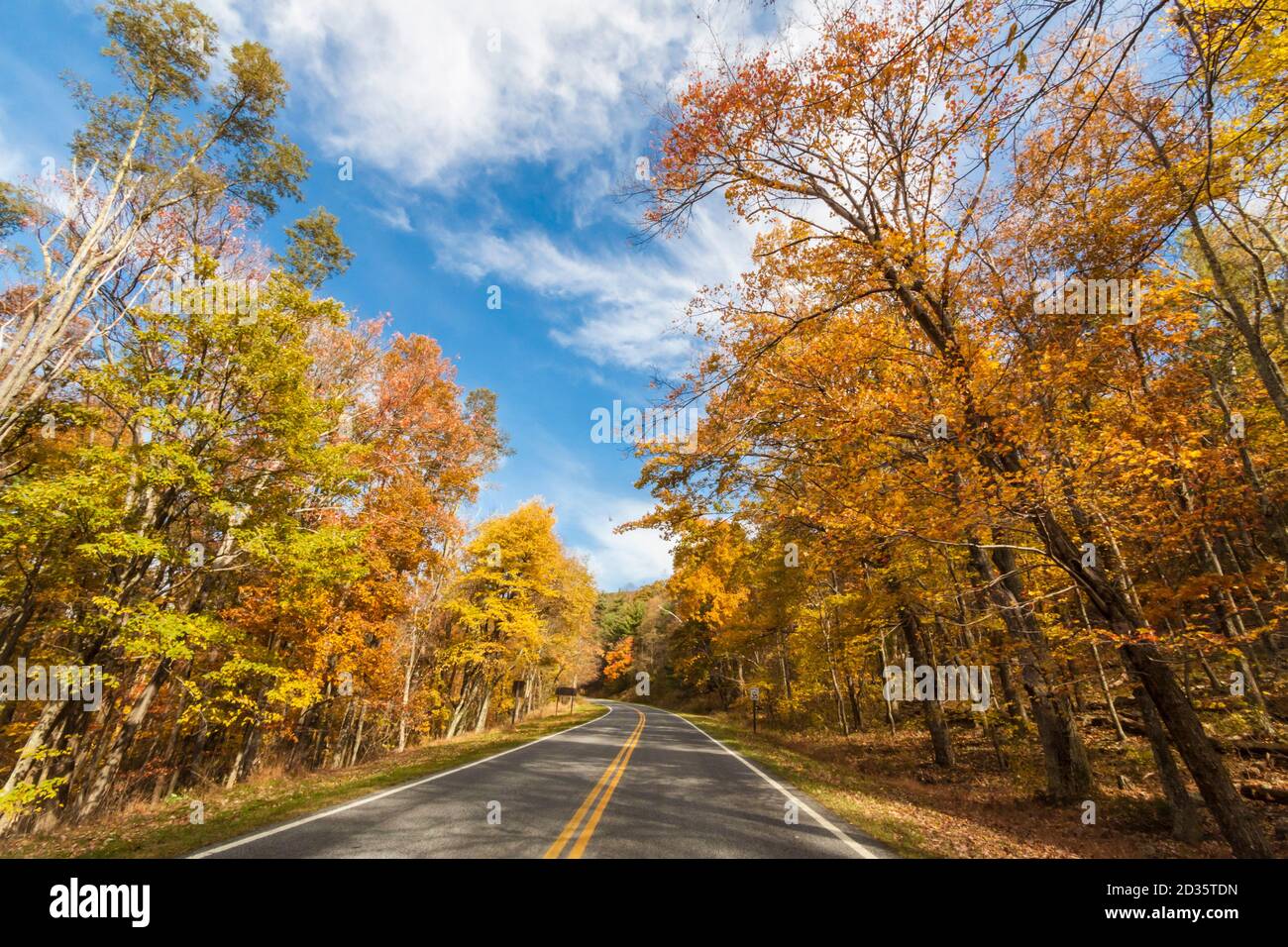landscape and travel images in Shenandoah National park in Virginia ...
