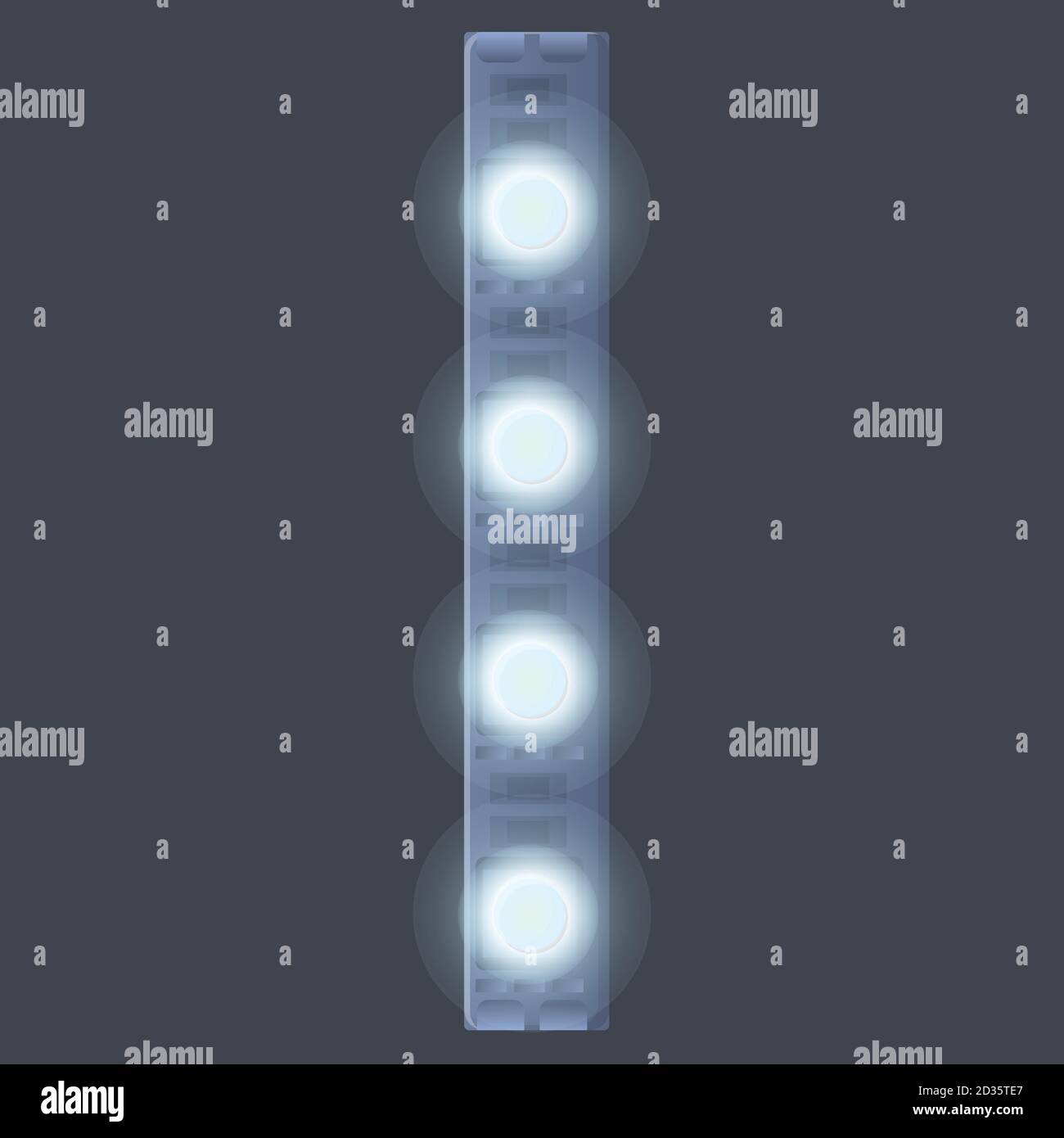 Diode led strip lights icon. Cartoon of diode led strip lights vector ...