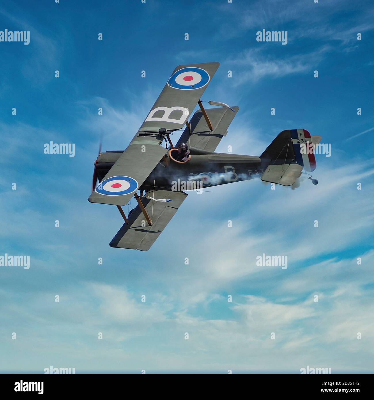 World War One biplane aircraft Stow Maries Stock Photo - Alamy