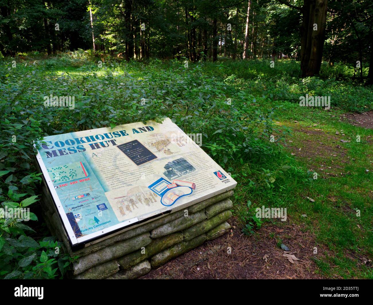 Cookhouse and Mess Hut information board on the Desert Rat Trail ...