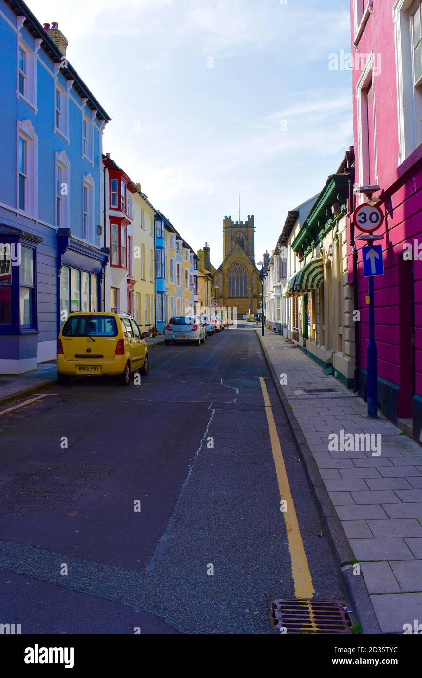 Shops buildings aberystwyth town centre hi-res stock photography and ...
