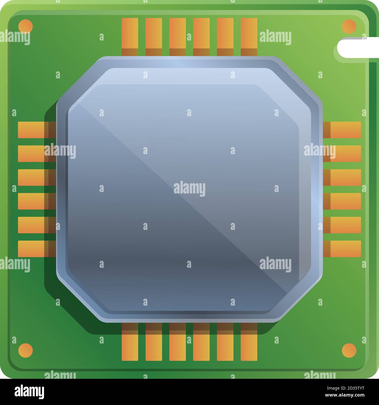 Central processor icon. Cartoon of central processor vector icon for ... Central processor icon. Cartoon of central processor vector icon for ...