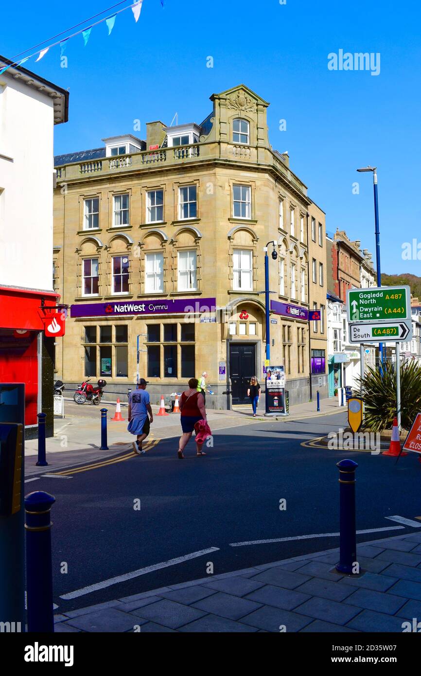 Shops buildings aberystwyth town centre hi-res stock photography and ...