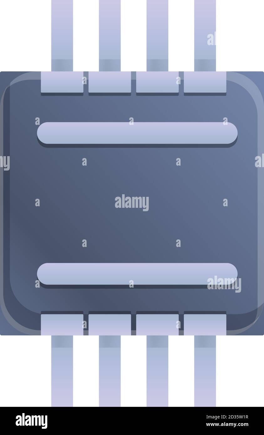 Chip capacitor icon. Cartoon of chip capacitor vector icon for web ...
