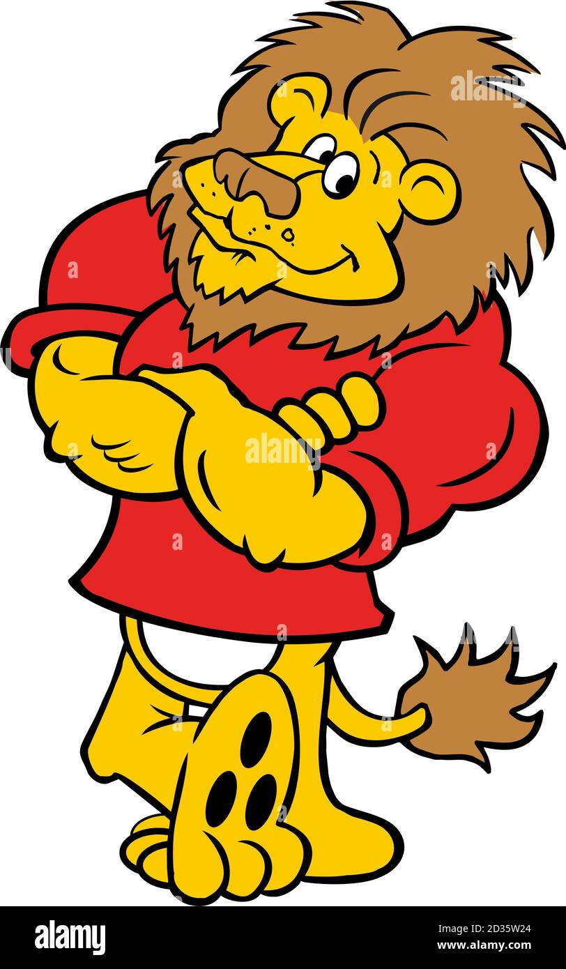 Brave with lion hi-res stock photography and images - Alamy