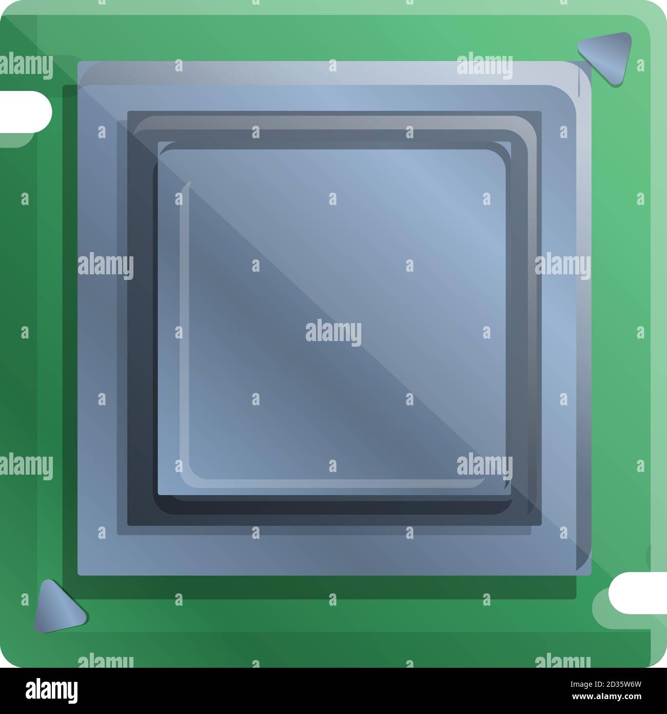 Electronic processor icon. Cartoon of electronic processor vector icon ...