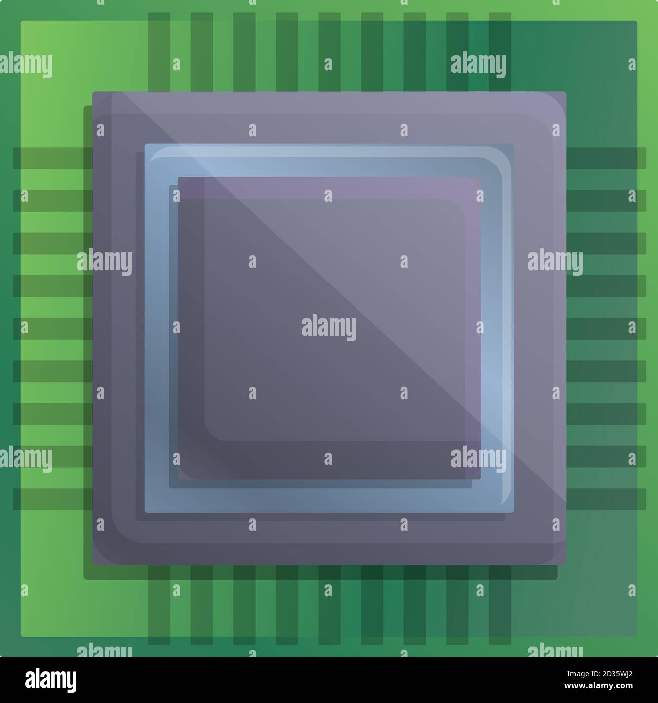 Processor icon. Cartoon of processor vector icon for web design ...