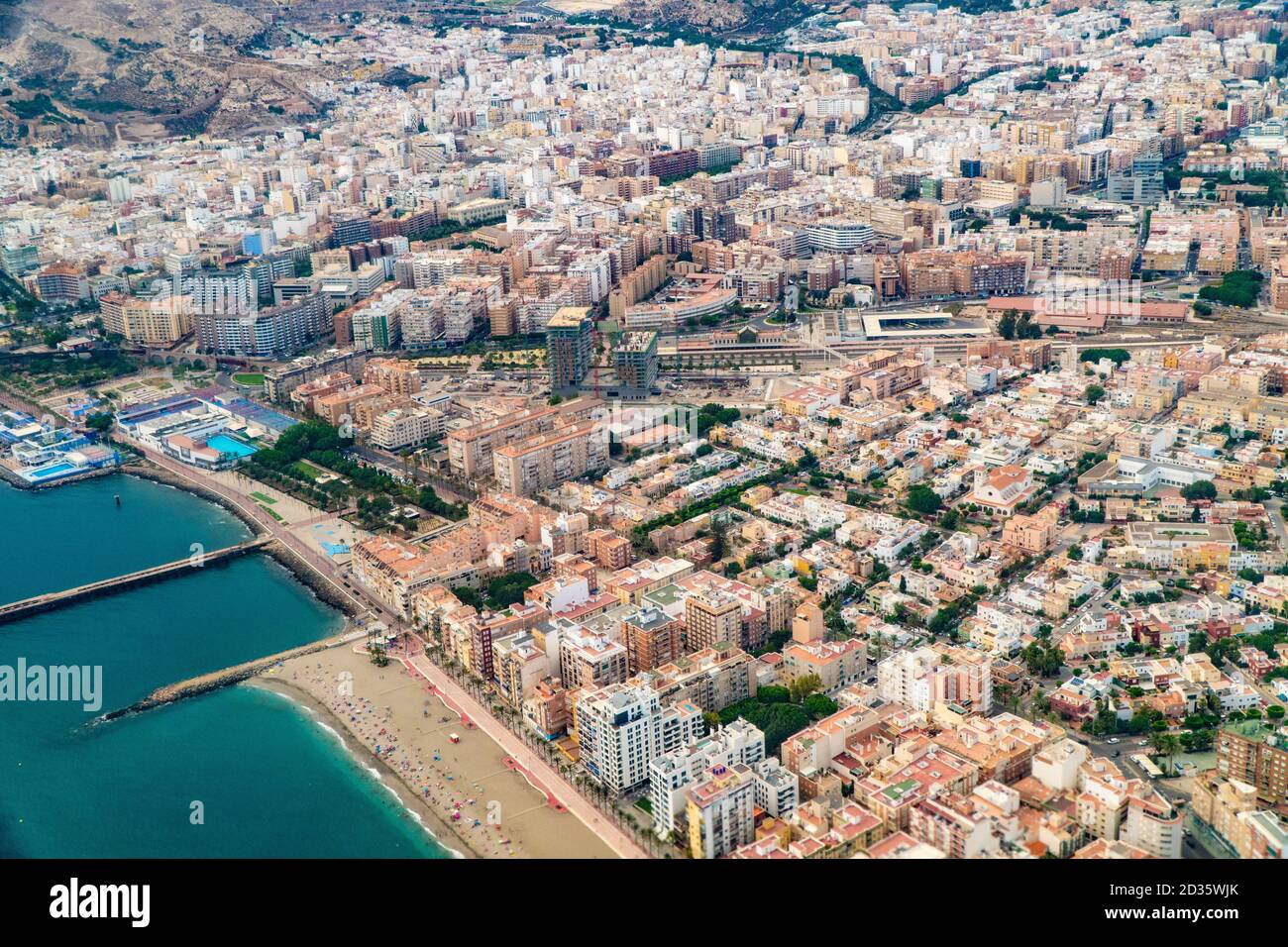 Aerial views of Almeria, Andalucia, Spain, Europe Stock Photo - Alamy
