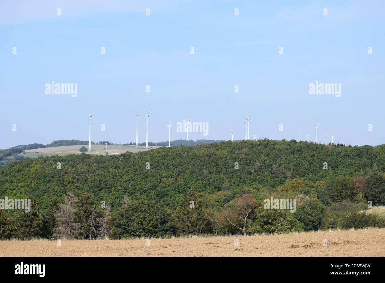 wind energy on the hills Stock Photo - Alamy