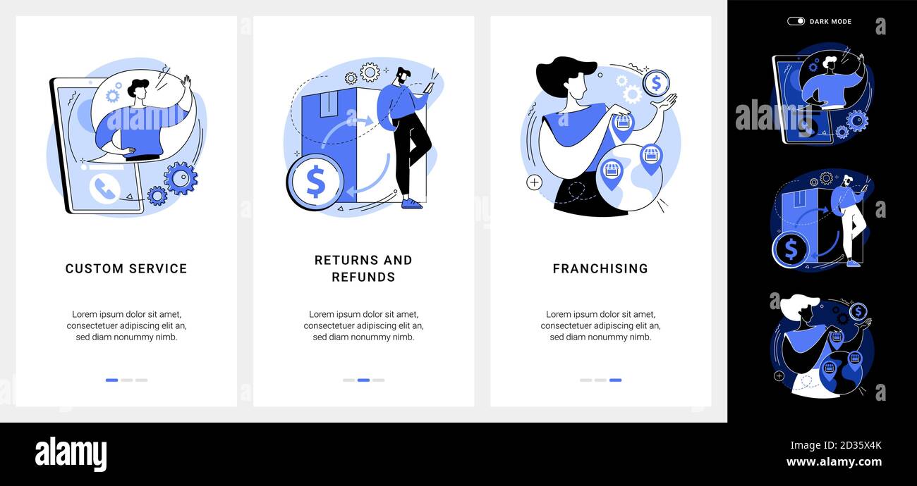 Retail ecommerce mobile app UI kit Stock Vector Image & Art - Alamy