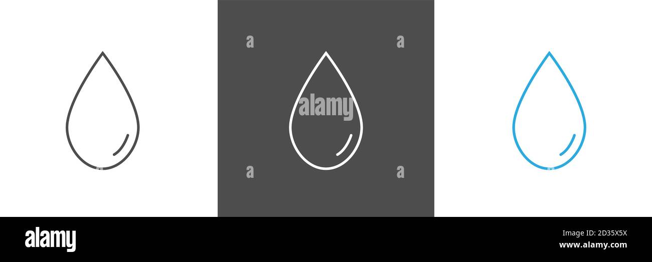 Water drop vector icons2 Stock Vector Image & Art - Alamy
