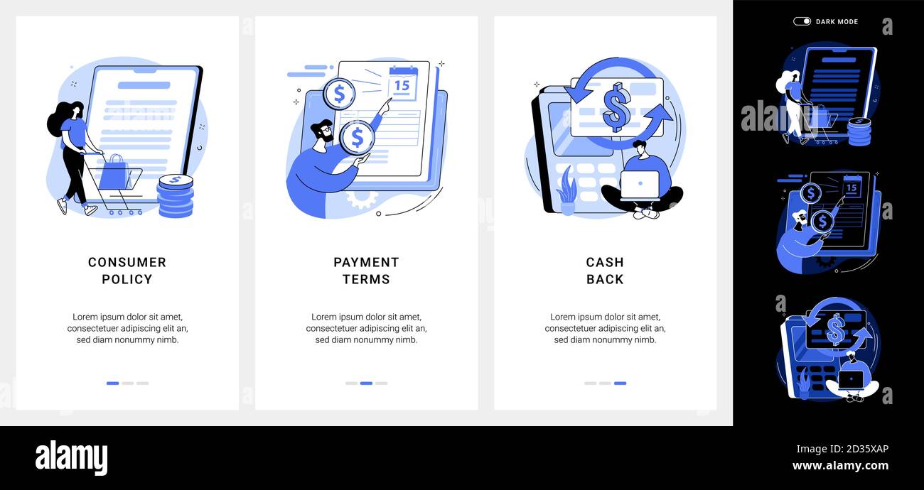 Customer loyalty mobile app UI kit Stock Vector Image & Art - Alamy