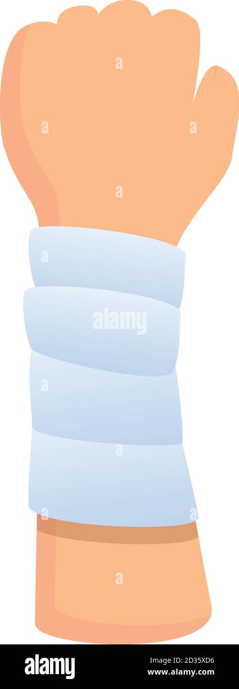 Hand bandage icon. Cartoon of hand bandage vector icon for web design ...