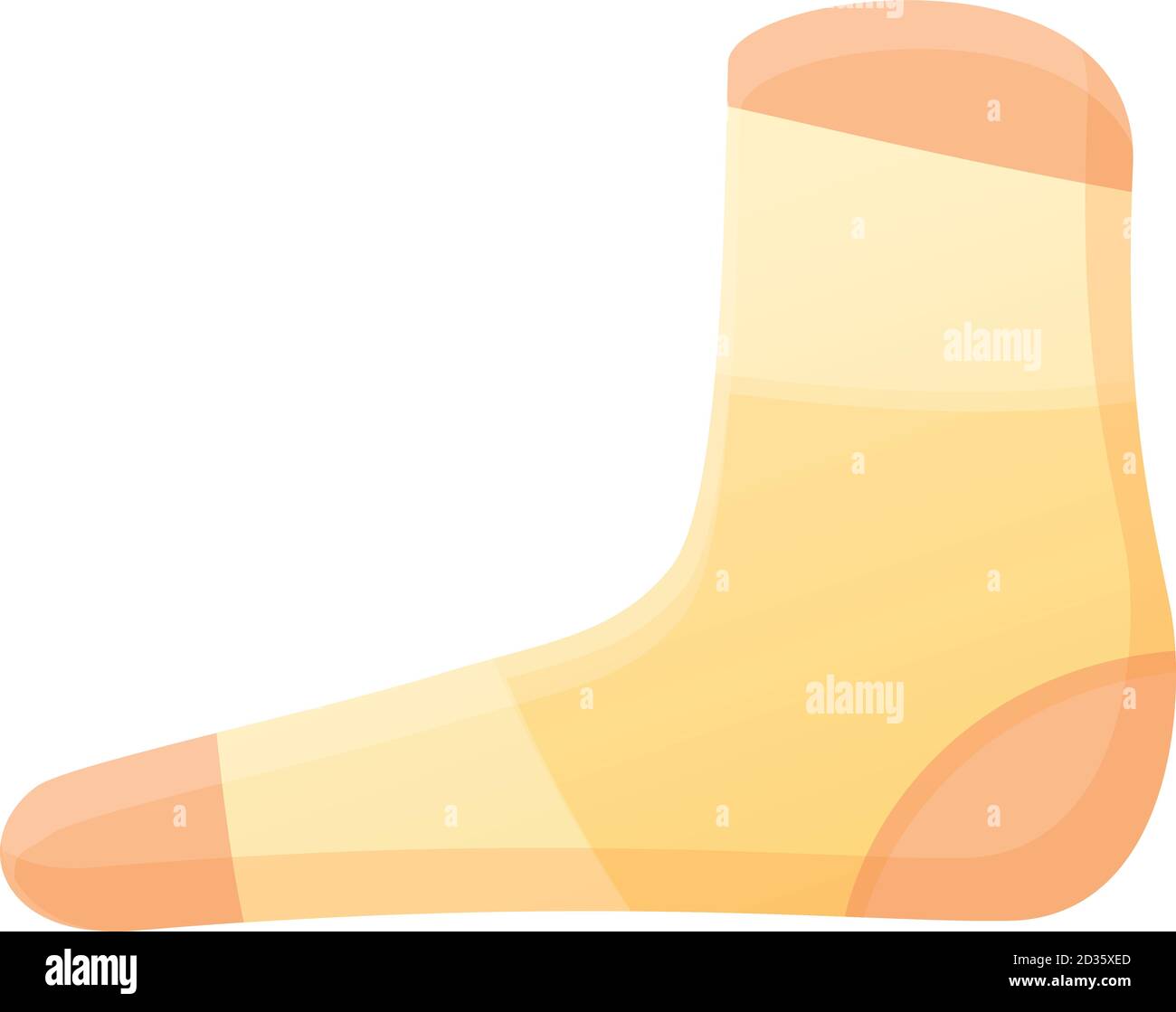 Foot emergency bandage icon. Cartoon of foot emergency bandage vector ...