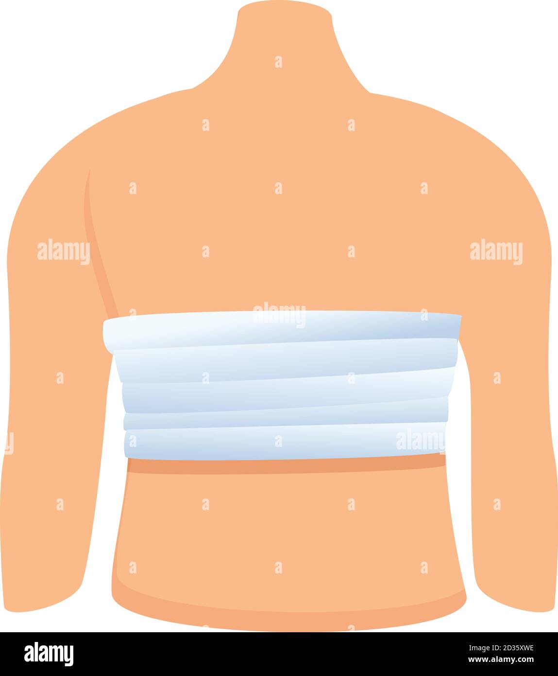 Body bandage icon. Cartoon of body bandage vector icon for web design ...
