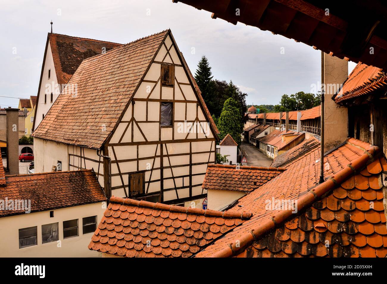 Classic Architecture European Building Village Stock Photo - Alamy