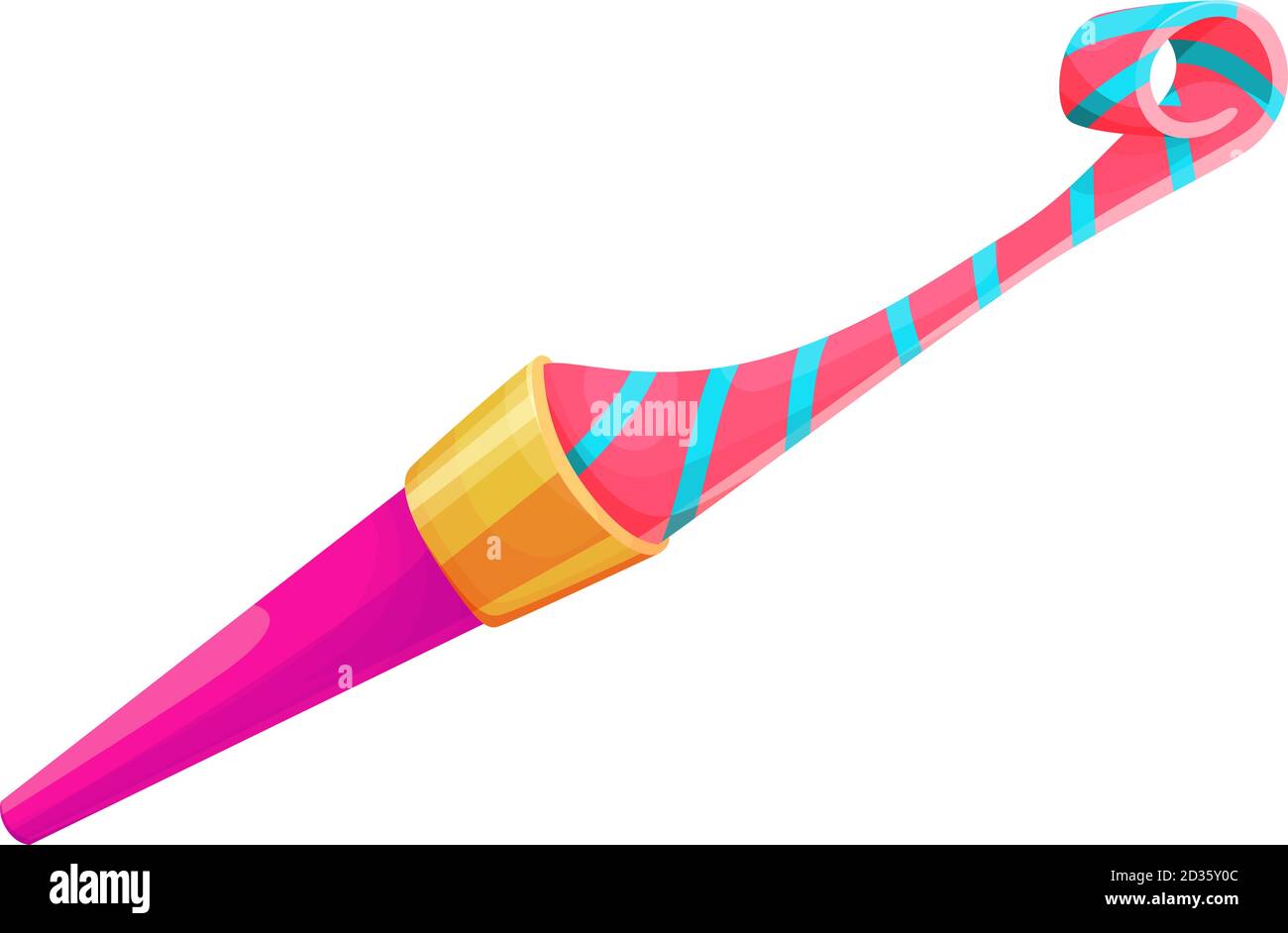 Party whistle horn icon vector Stock Vector Images - Alamy