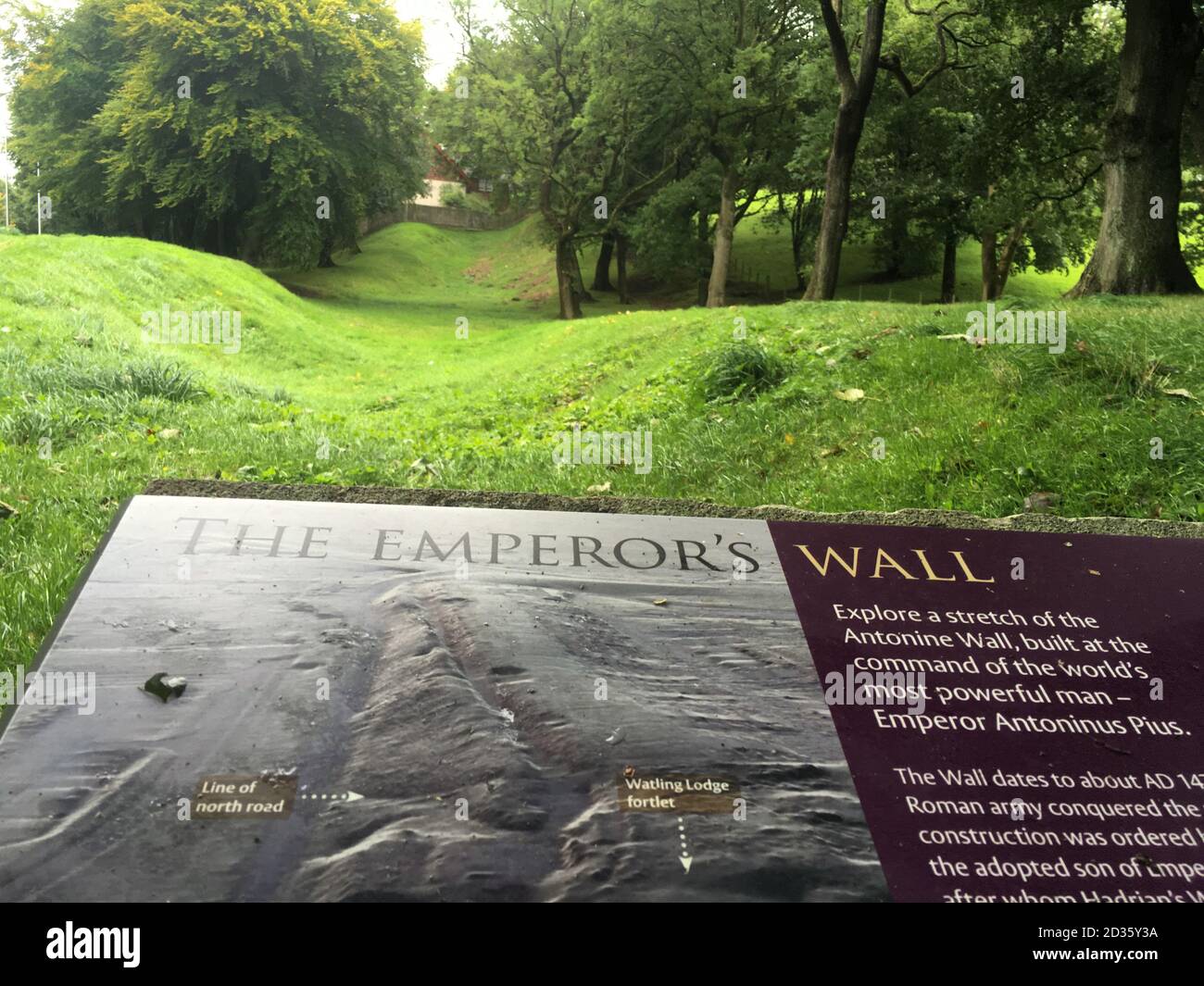 Scenes for the route of the Roman-Era Antonine Wall, across the Central ...